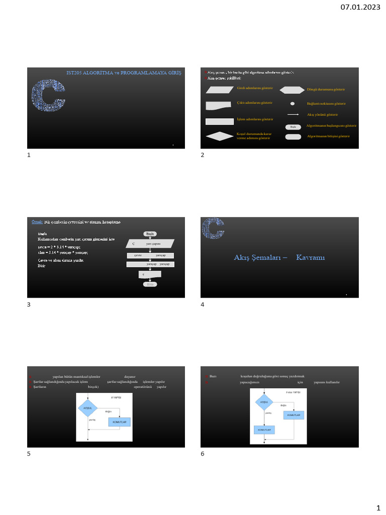 Algoritma Ve Programlamaya Giriş | PDF