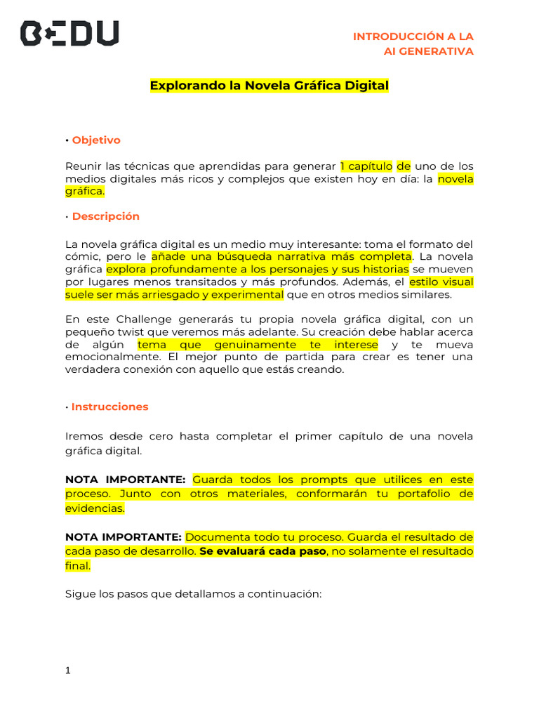 Gentech 2024 - IA Experiencias Creativas - Challenge-Equipo2 | PDF