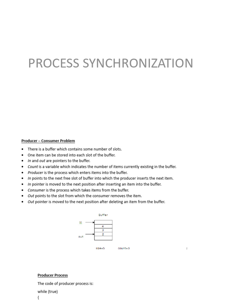 Process Synchronization - Ver 1 | PDF