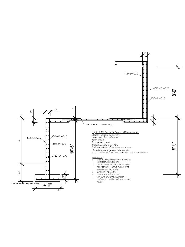 Retaining Wall 01-Model | PDF