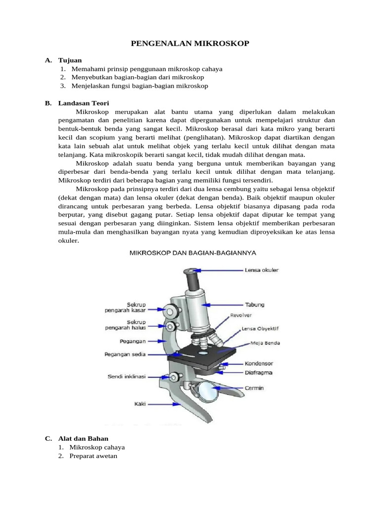 Pengenalan Mikroskop | PDF