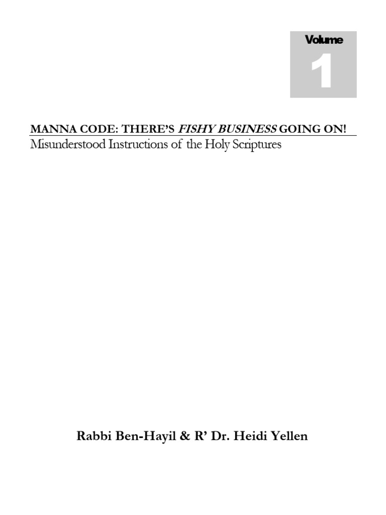 Manna Code Theres Fishy Business Going o | PDF