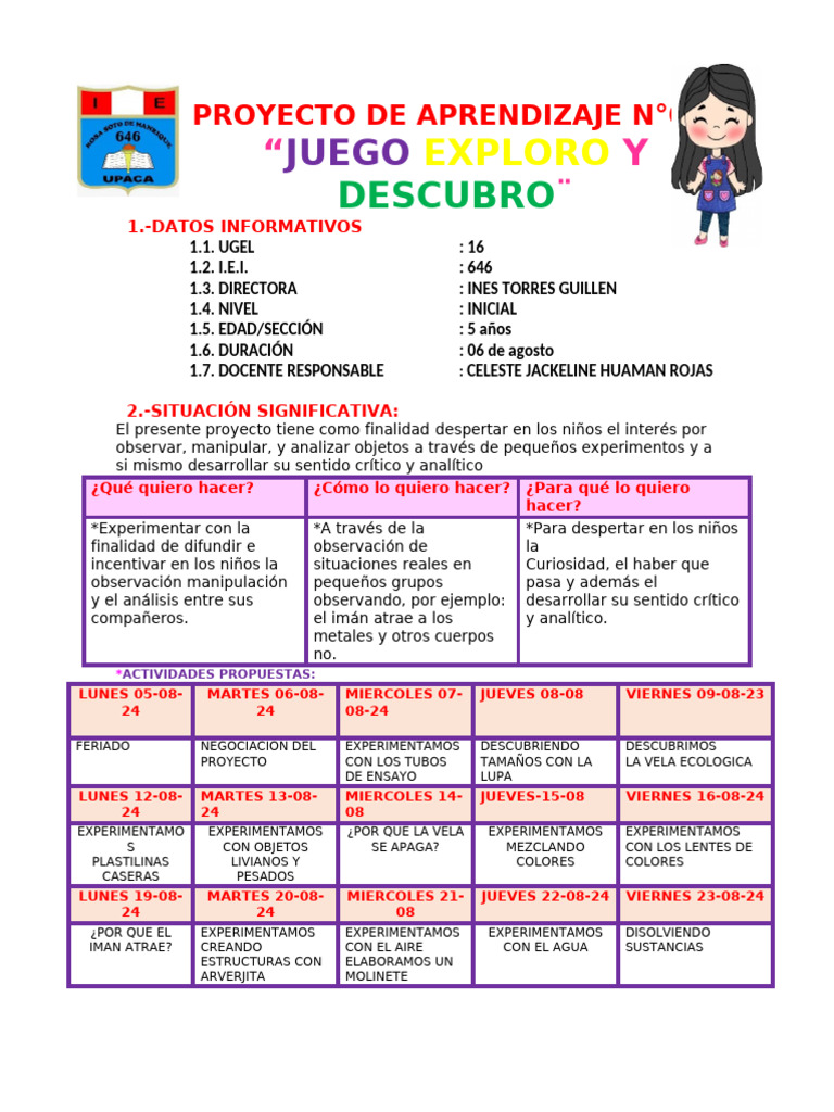 Celeste Experimentos | PDF