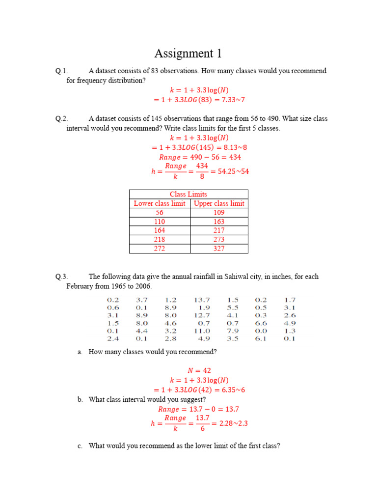 Solution Assignment 1 | PDF