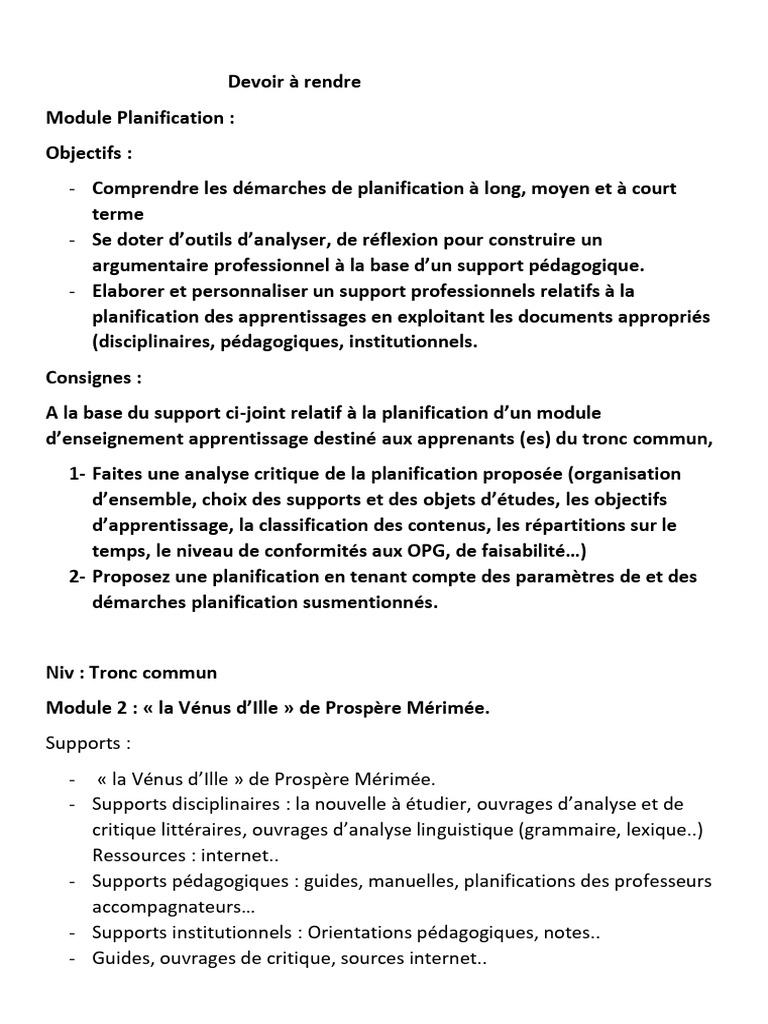 Devoir À Rendre | PDF