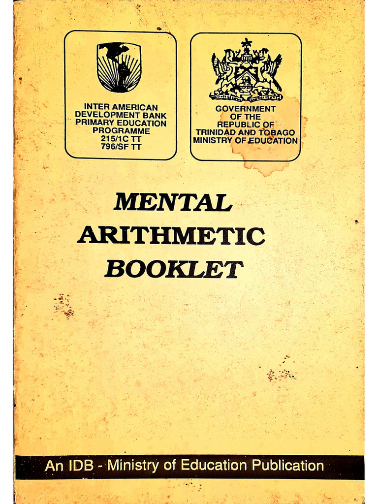 Mental Mathematics Booklet | PDF