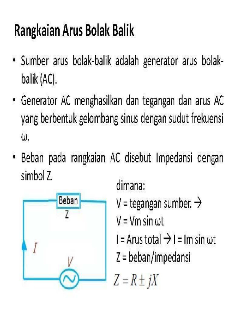 Rangkaian Listrik Arus AC | PDF