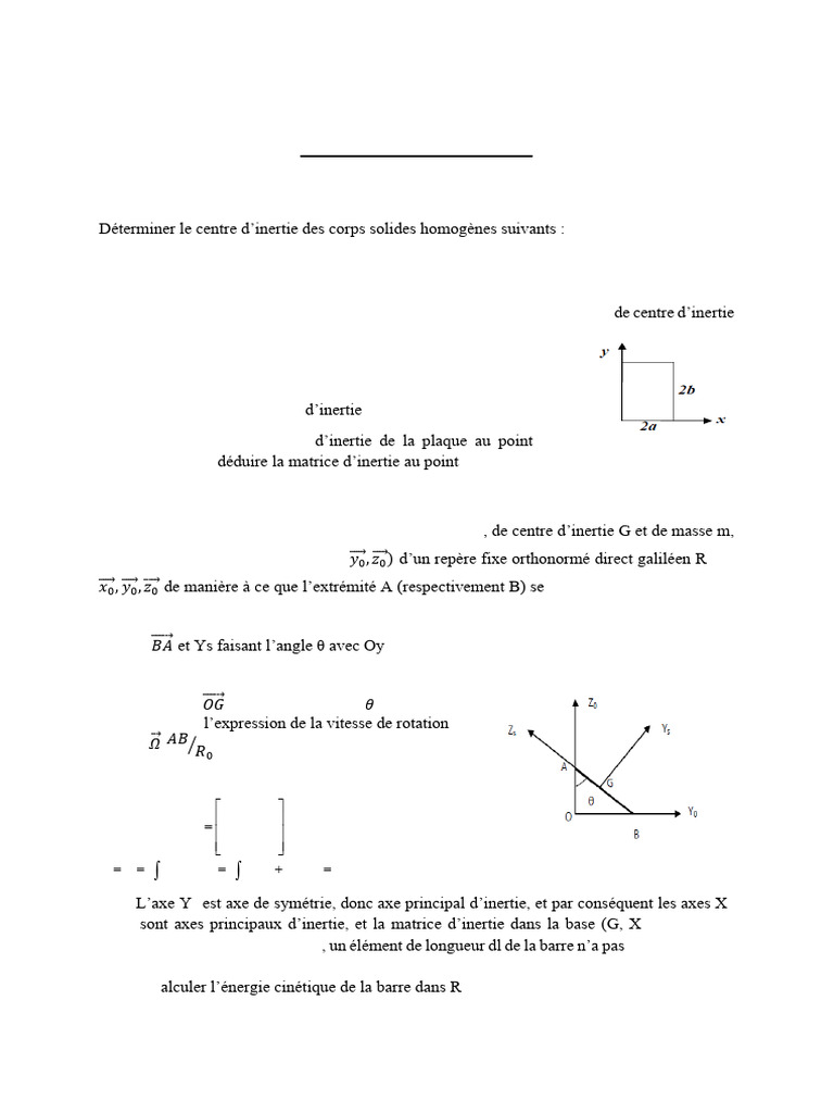 Devoir GC1 Meca Solide UCAO | PDF