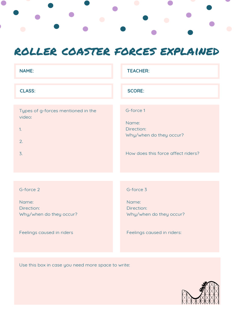 Roller Coaster Forces Explained | PDF