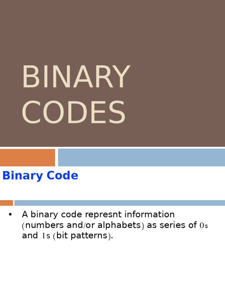 Unit 1_Binary Codes | PDF Unit 1_Binary Codes | PDF