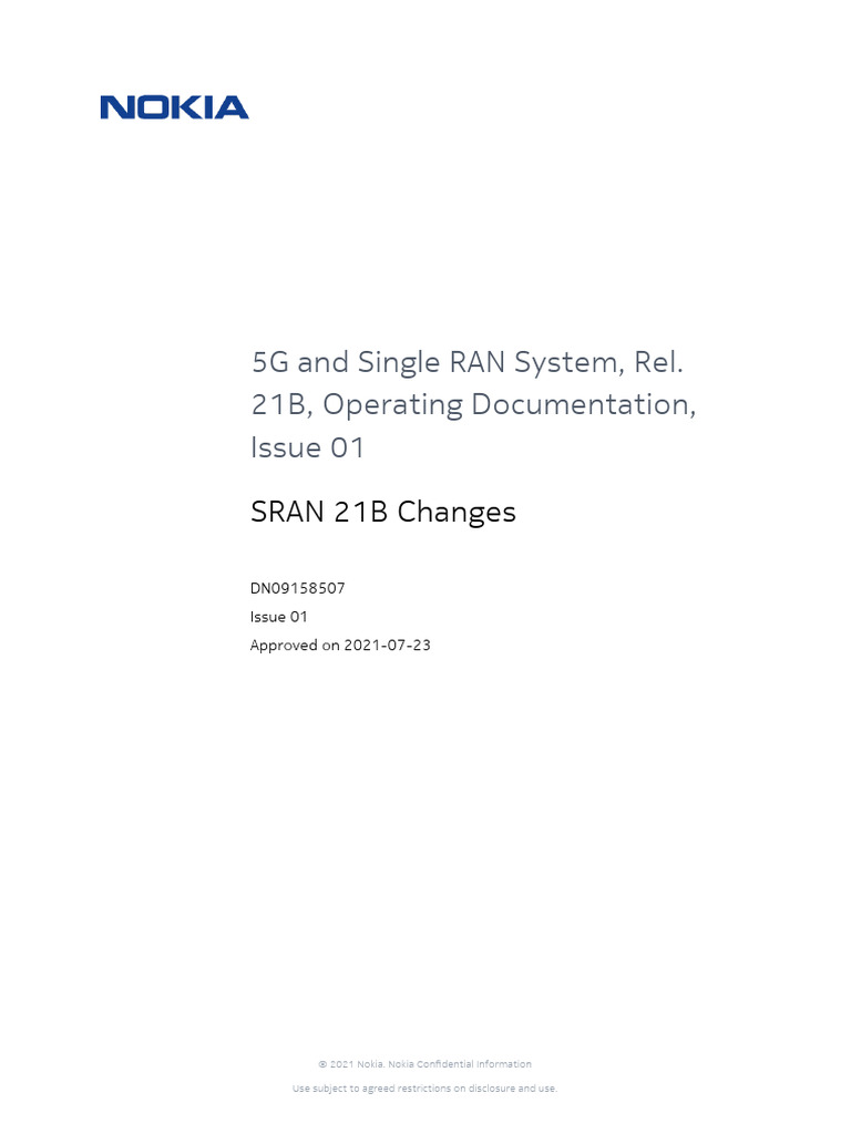 SRAN_21B_Changes | PDF