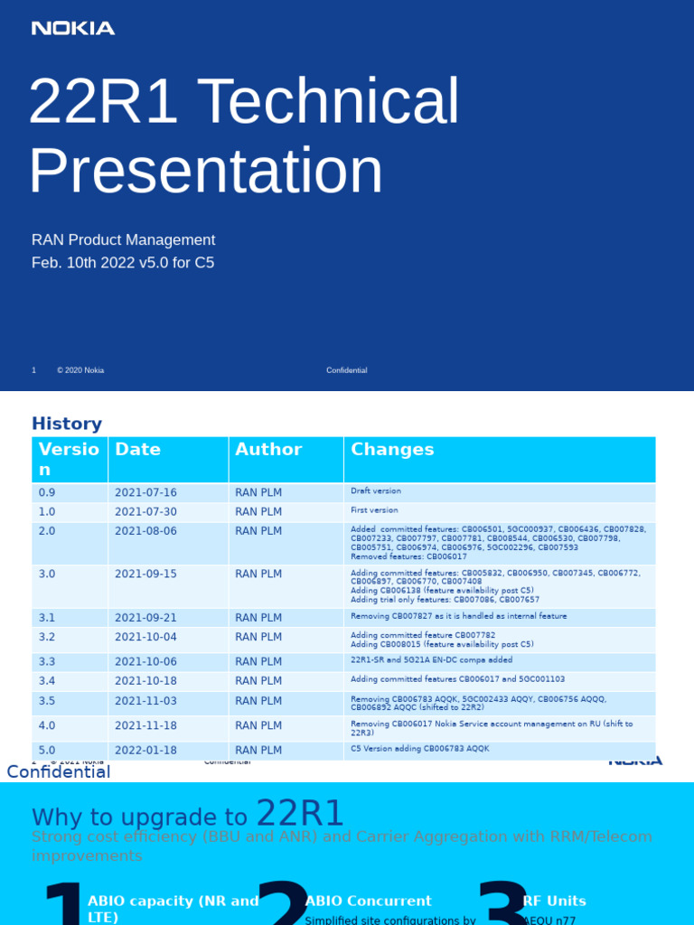 22R1 Technical Presentation - Custom - Ed01 | PDF