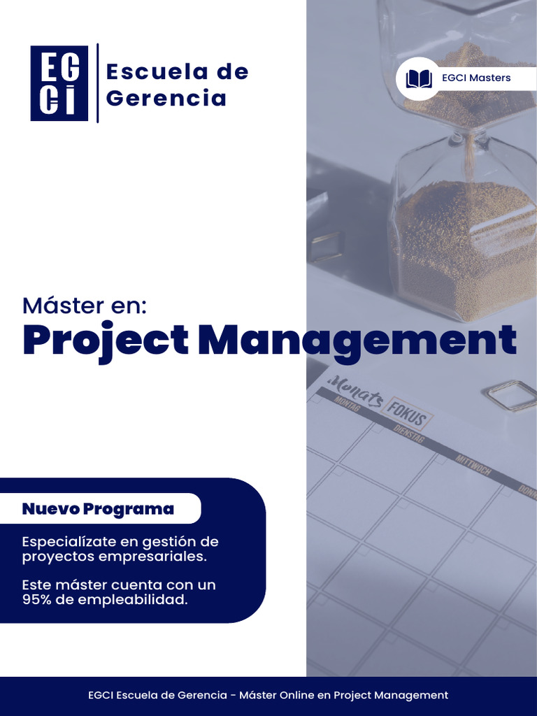 Master Project Management EGCI | PDF