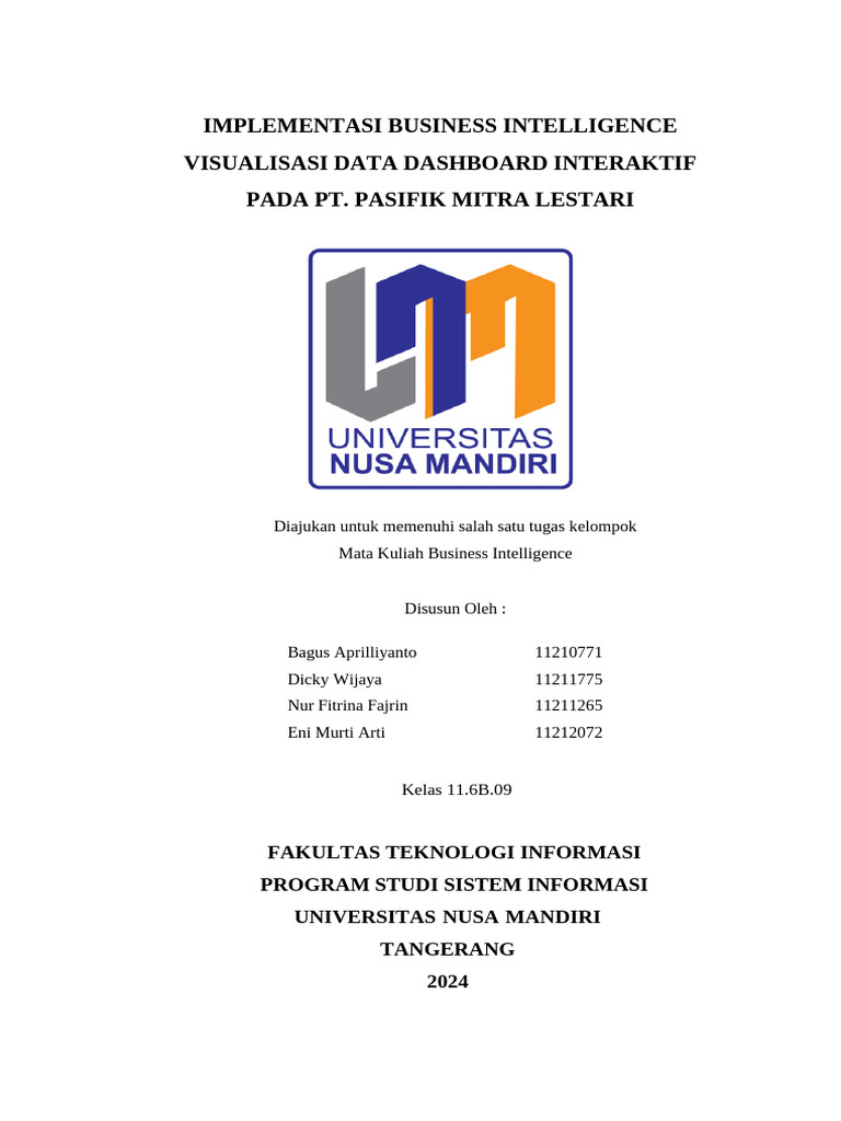 Final Project Business Intelligence | PDF