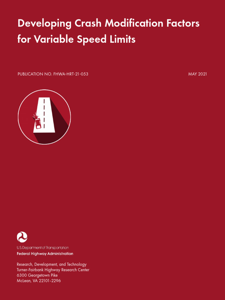 Developing Crash Modification Factors For Variable Speed Limits | PDF