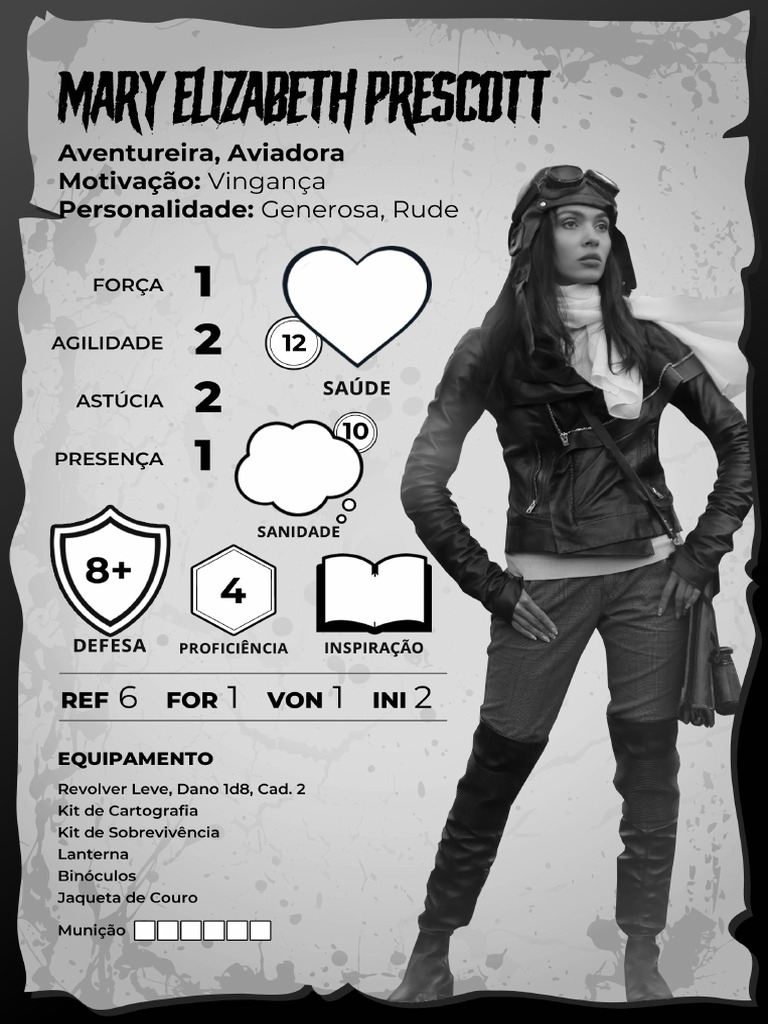 Into The Madness RPG - Personagens Prontos | PDF