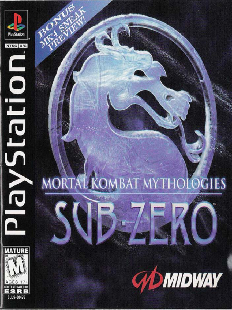 Mortal Kombat Mythologies Sub Zero Manual PS EN | PDF