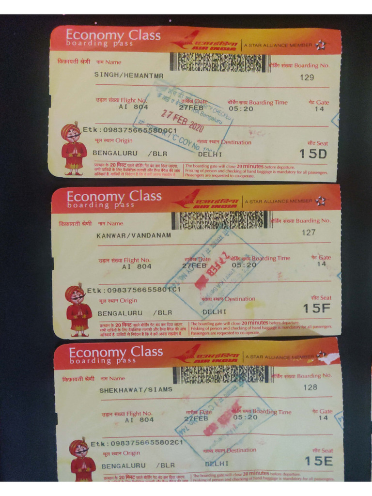 boarding passes | PDF