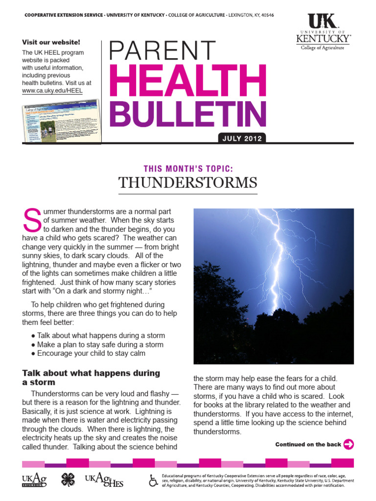 Staying Safe During Thunderstorm | PDF