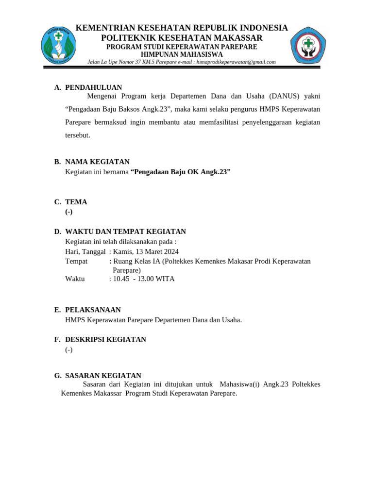 LPJ Baju Ok Danus 2024 | PDF