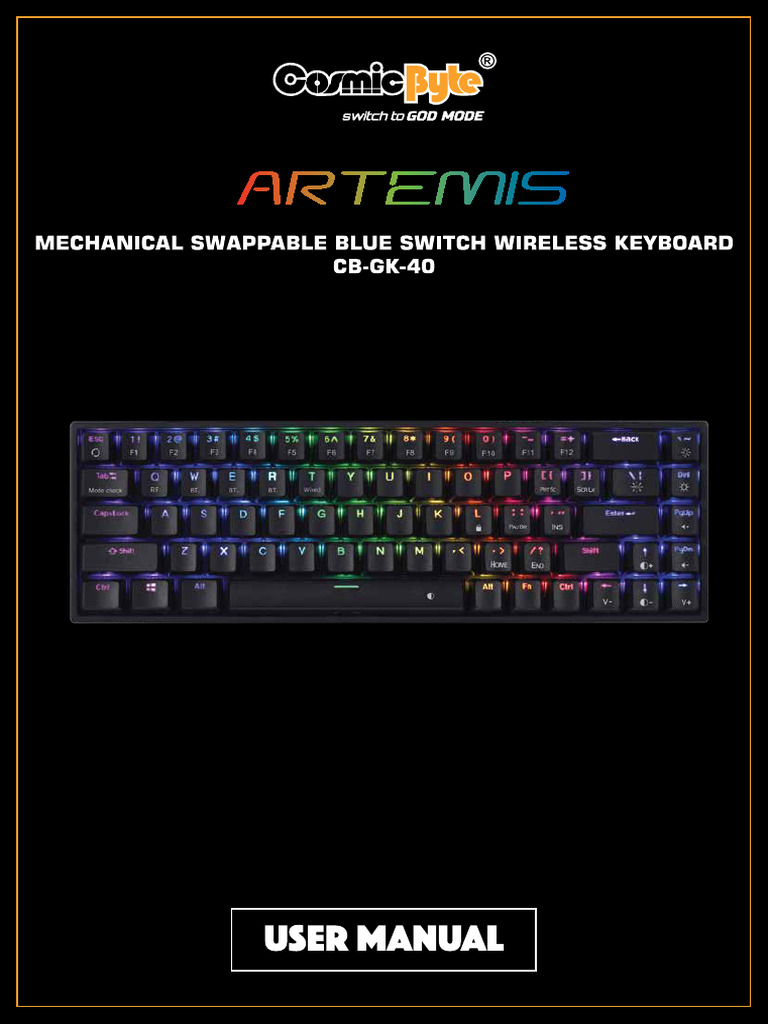 Cosmic Byte Artemis Wireless User Manual | PDF