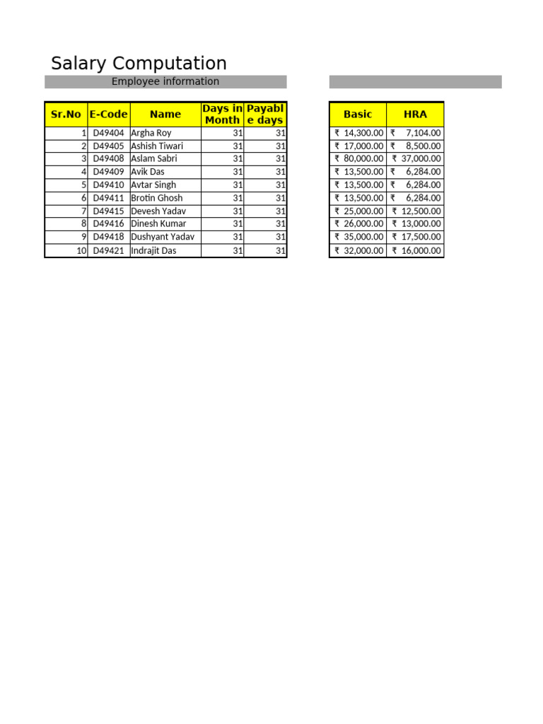 Udemy - Salary Computation | PDF