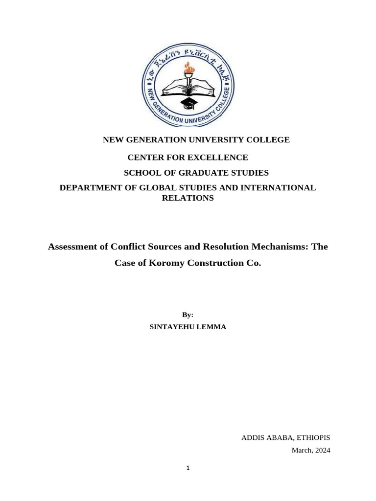 final thesis sintayehu edit | PDF