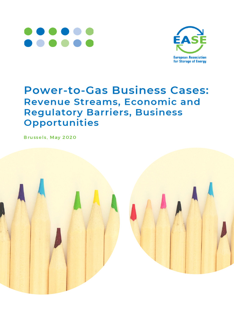 Power To Gas Business Cases Revenue Streams Economic and Regulatory ...