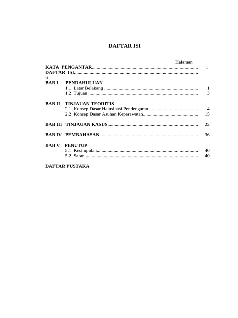 Daftar Isi | PDF