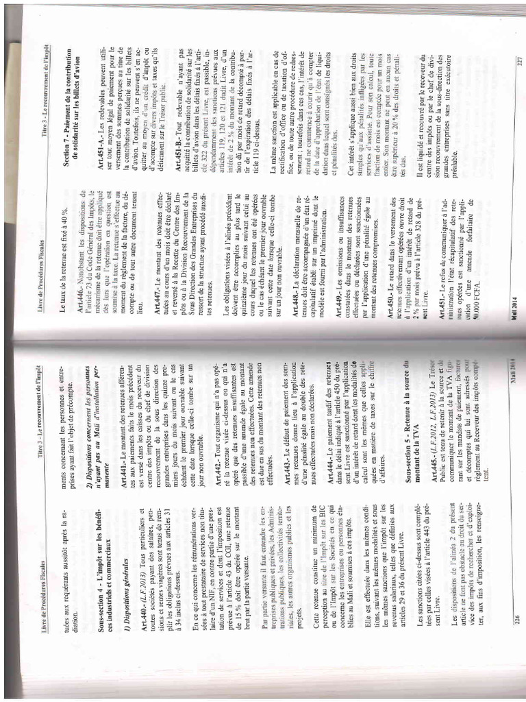 Extrait Du LBF 2014-Art 440 | PDF