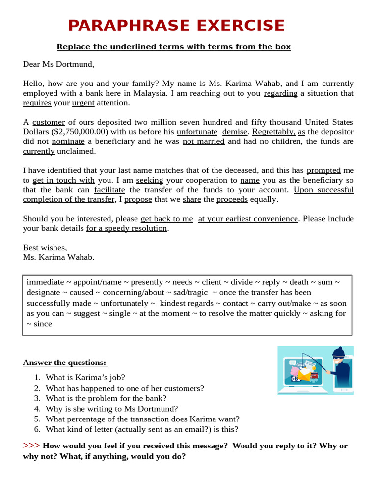 GP Paraphrase Skills 1 | PDF