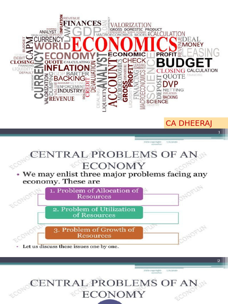 Economics 1 | PDF