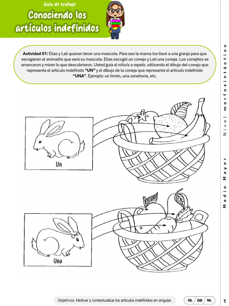 M-Dulo 07.1 Art-Culos Indefinidos - Medio Mayor | PDF