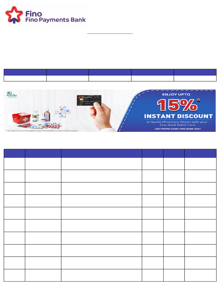 Bank Statement Sample | PDF