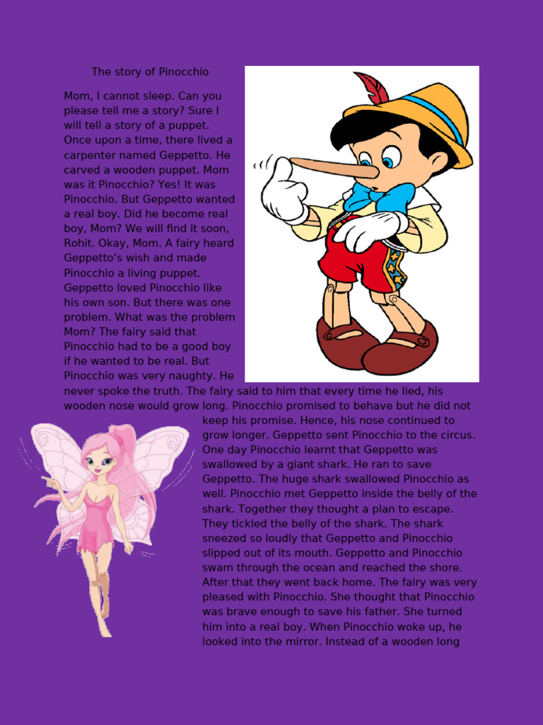 The Story of Pinocchio | PDF