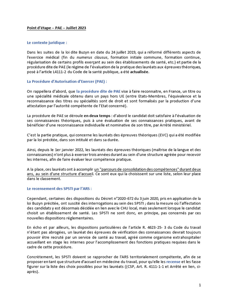 Pae Recensement Spsti Argumentaire | PDF