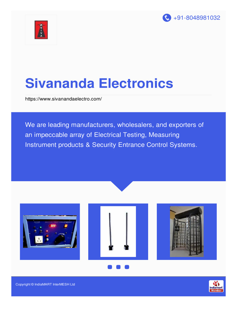 Sivananda Electronics | PDF