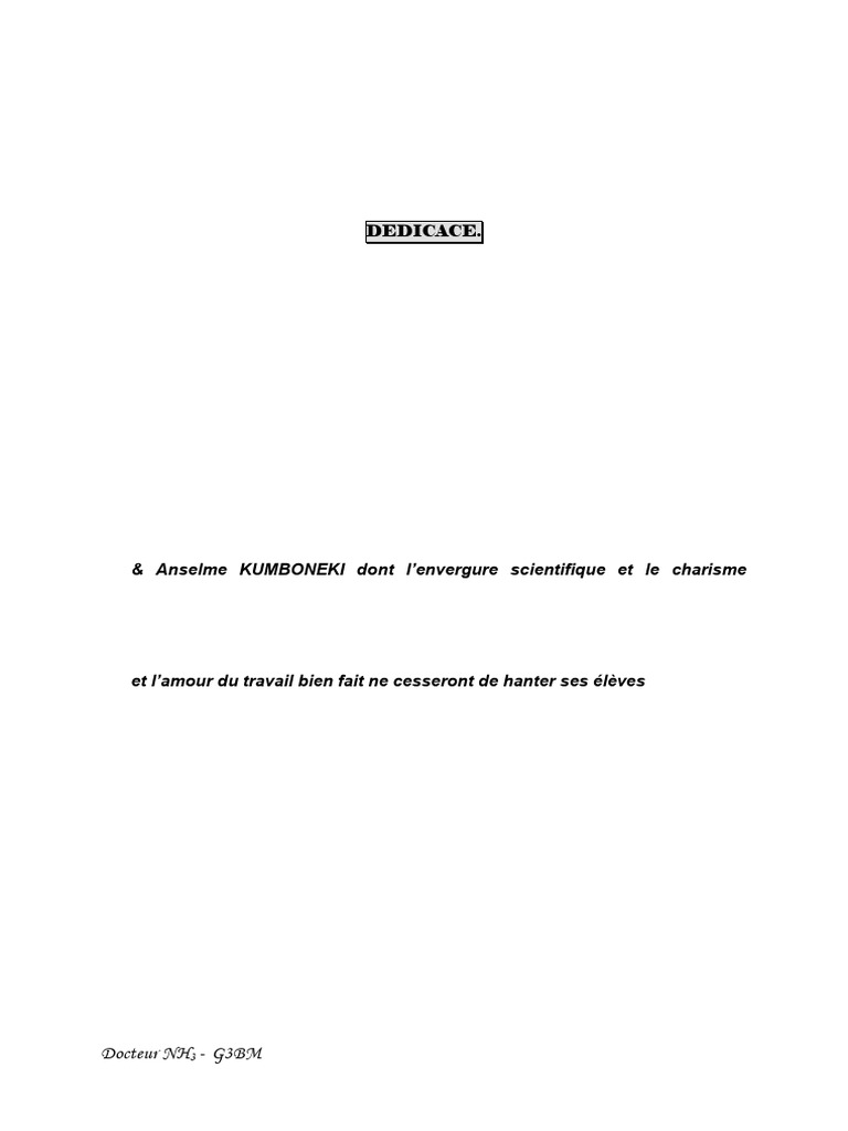 Physiopathologie - Syllabus - Prof DR Lepira-2 | PDF