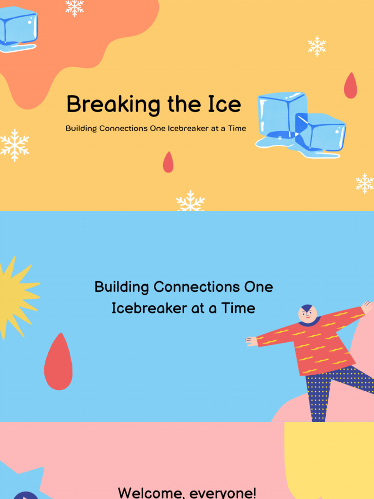 Yellow Colorful Fun Ice Breaker Presentation | PDF