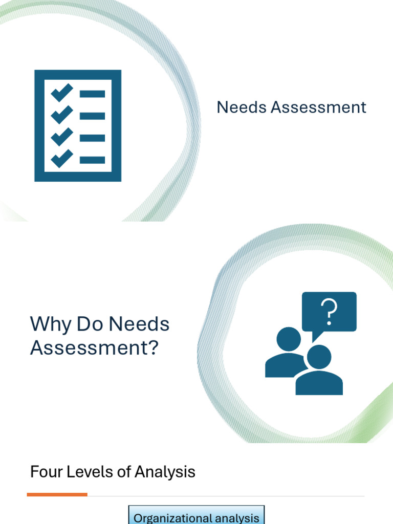 Needs Assessment | PDF