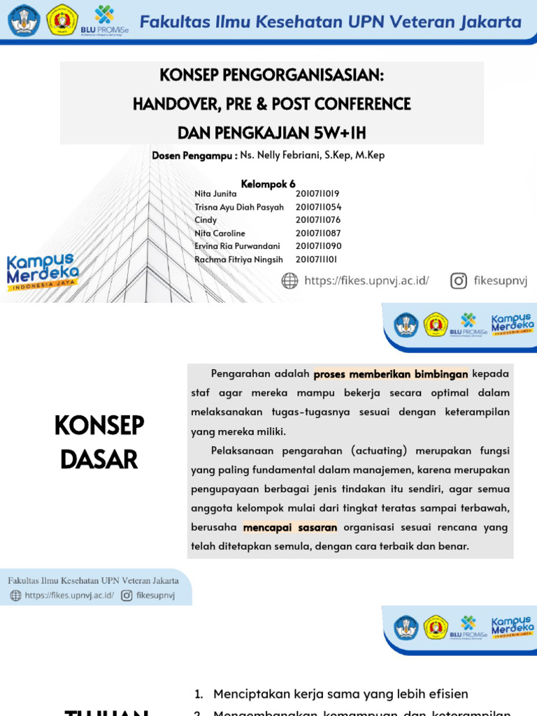Kel 6 - PPT Konsep Handover | PDF
