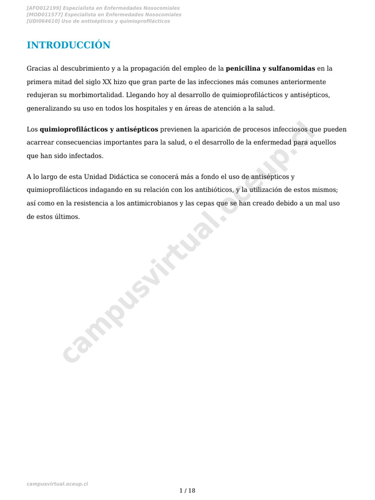 Uso de Antis Pticos y Quimioprofil Cticos | PDF