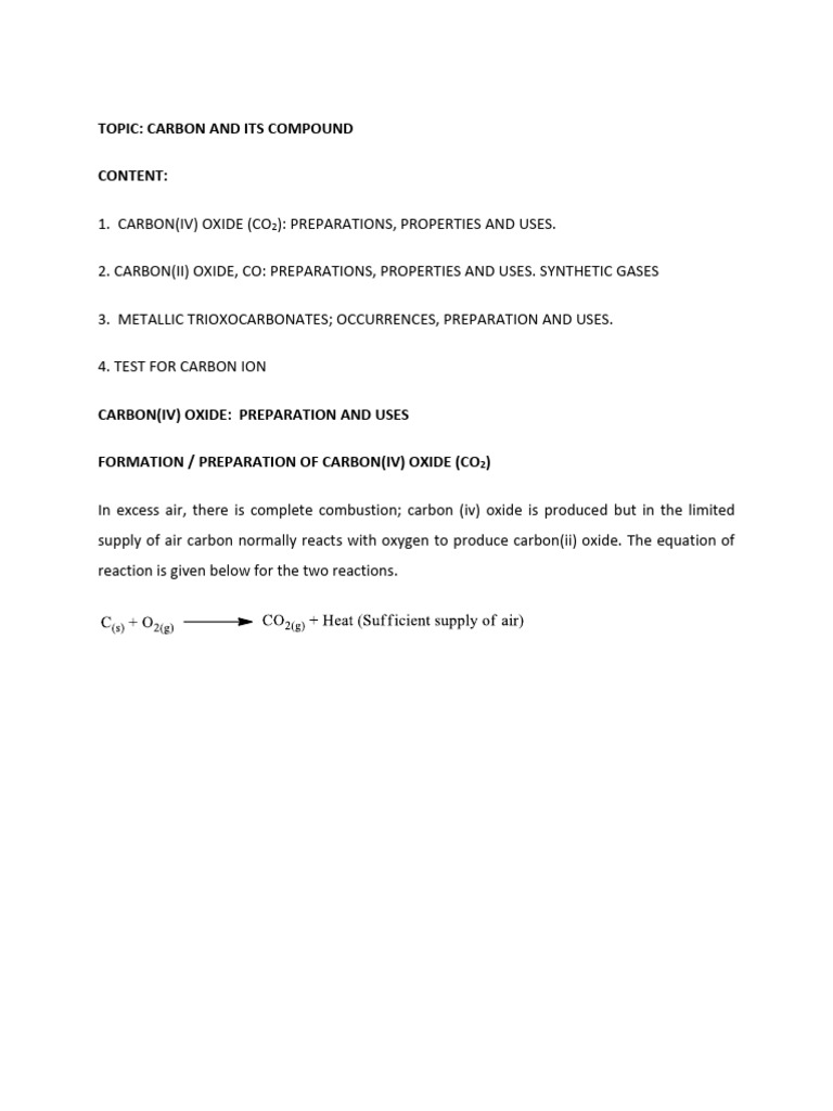SS1 Chemistry Note Third Term WK 3 | PDF