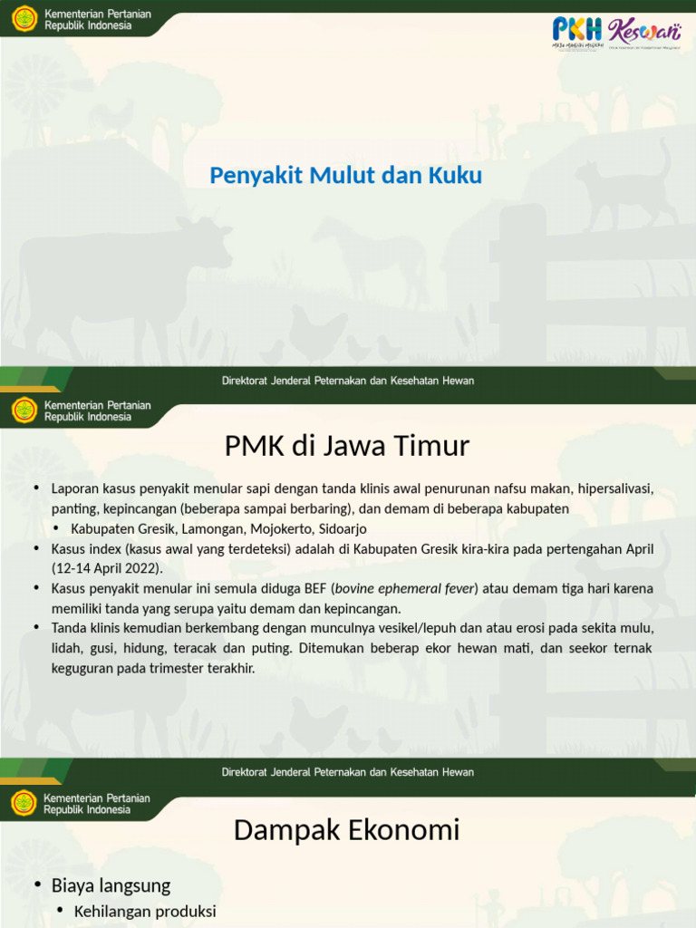 Penyakit Mulut Dan Kuku | PDF