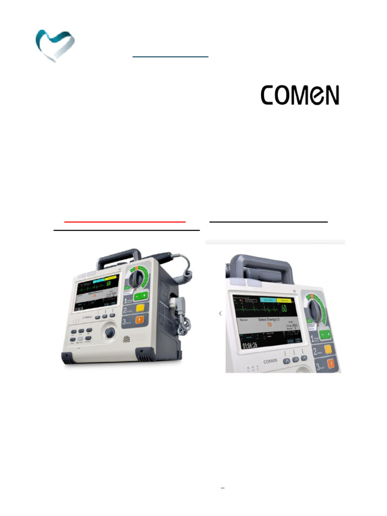 Desfibrilador Comen S5 | PDF