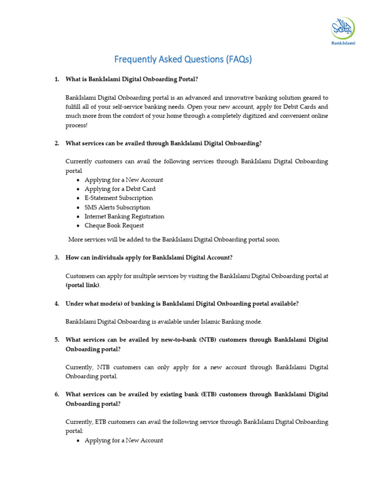 Digital Onboarding FAQs - Final.650a5b41 | PDF
