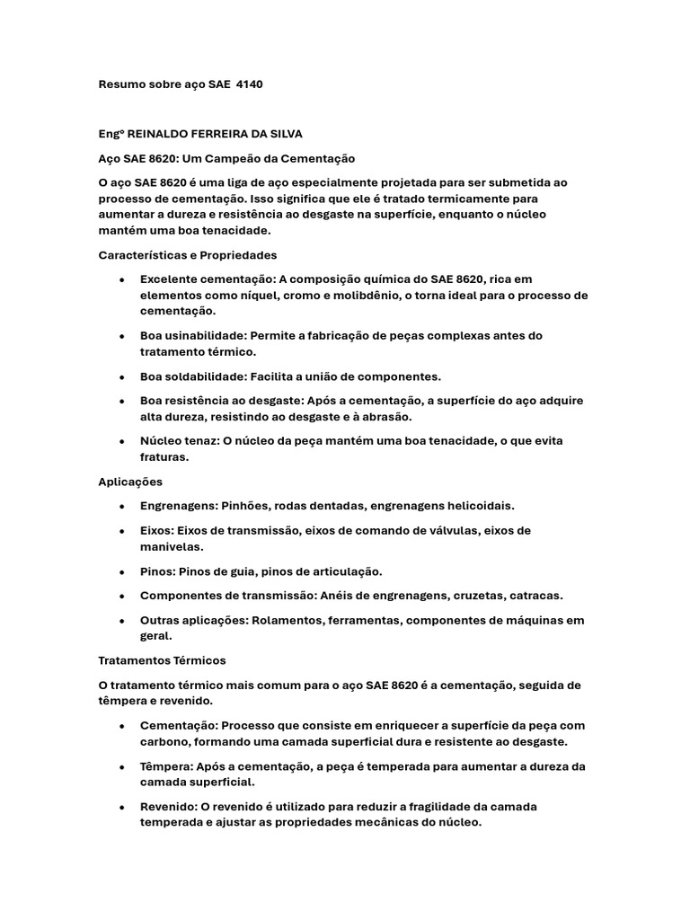 Sae 8620 | PDF