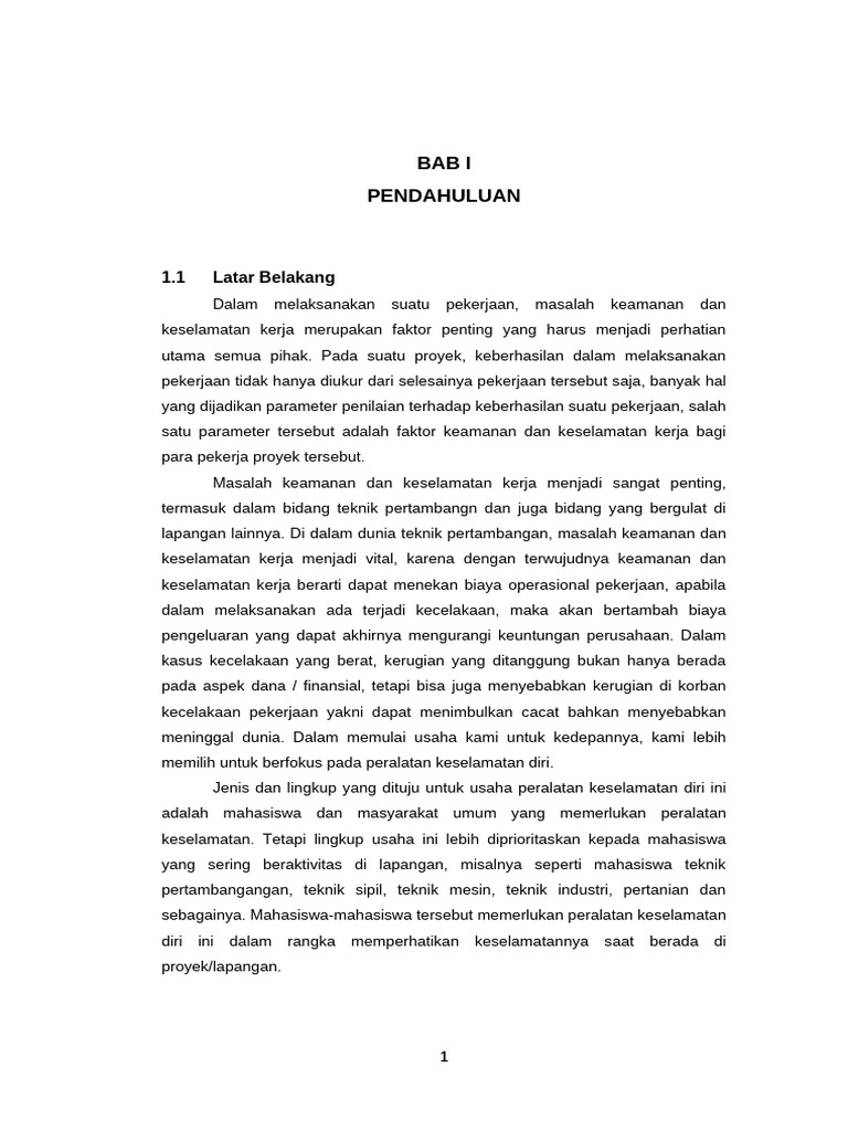 Bisnis Peralatan Safety | PDF
