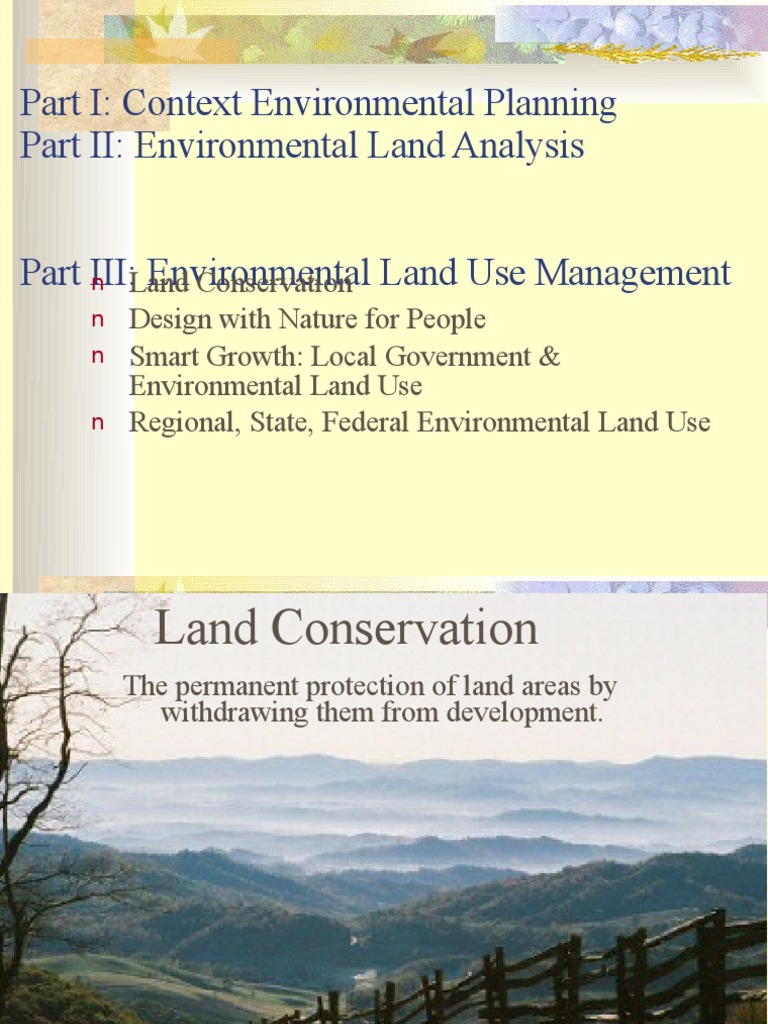 Land Conservation Strategies and Tools | PDF | Green Infrastructure ...