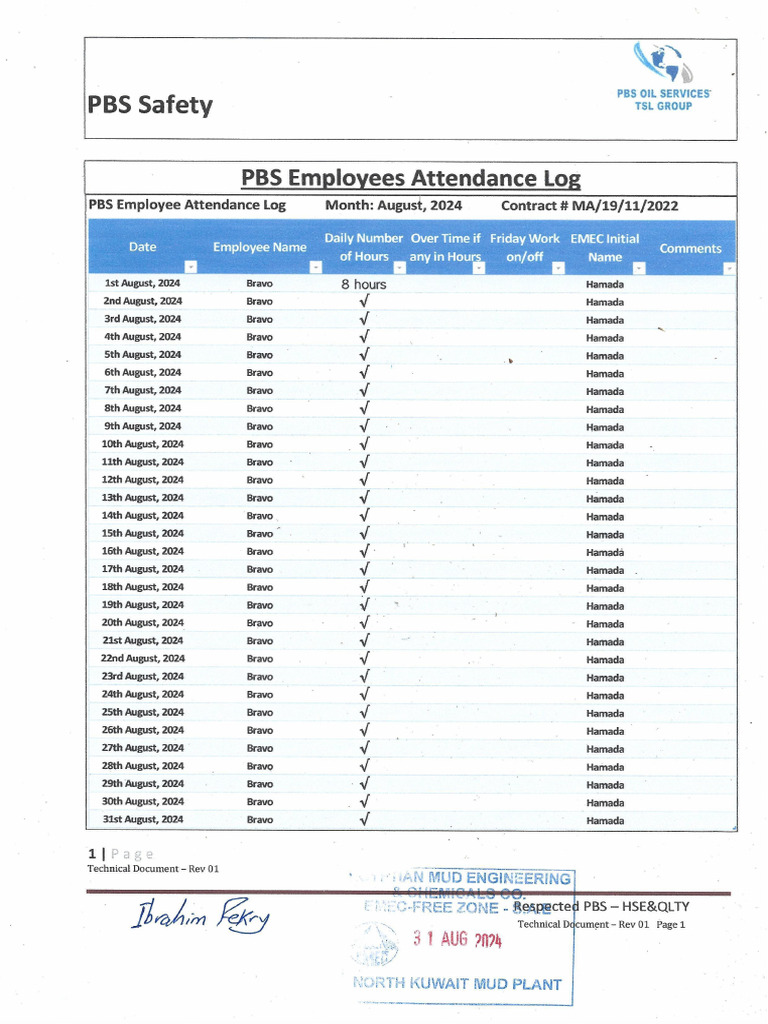 Pbs Labors Aug 2024 | PDF